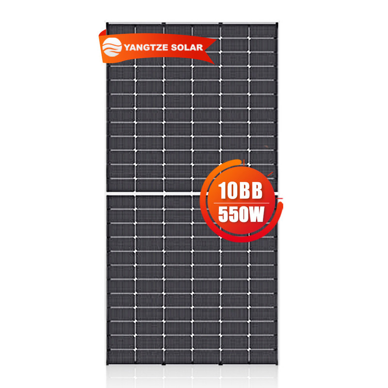 Photovoltaic Mono Solar Power Panel Half Cell Full Black Home Use 500w ...